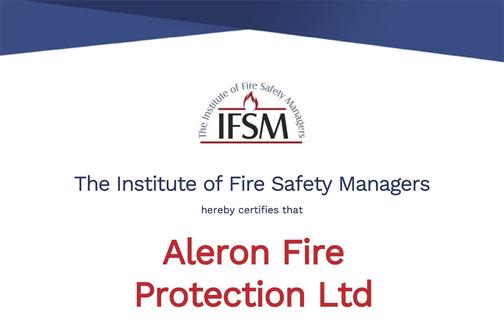 ALERON Fire Protection joins The Institute of Fire Safety Managers