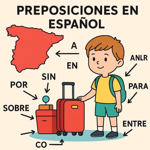 Prepositions in Spanish - A Table with Examples and Usage Rules
