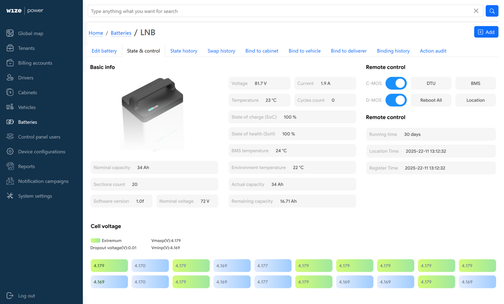 Smart BaaS Platform for EV Battery Swapping & Fleets | Wize Power